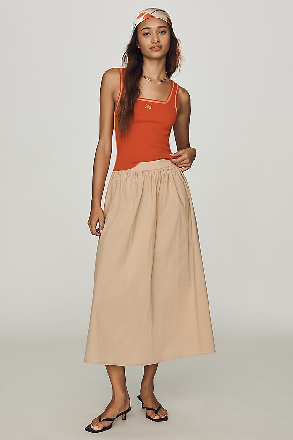 MAEVE Maeve Logo Ribbed Tank